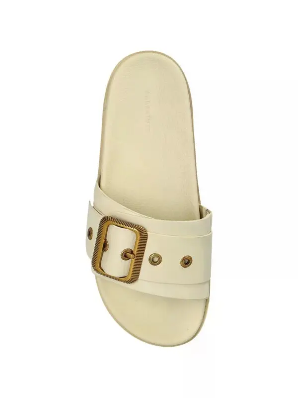 ALLSAINTS Ellie Buckle Sandals - White