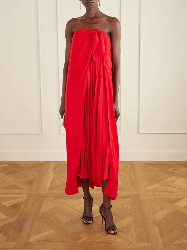 Ralph Lauren Brittani Strapless Wrap-effect Maxi Dress