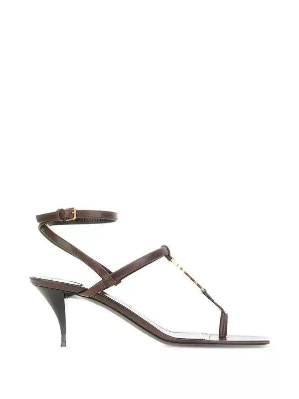 Saint Laurent Heeled Sandals With Logo Detail
