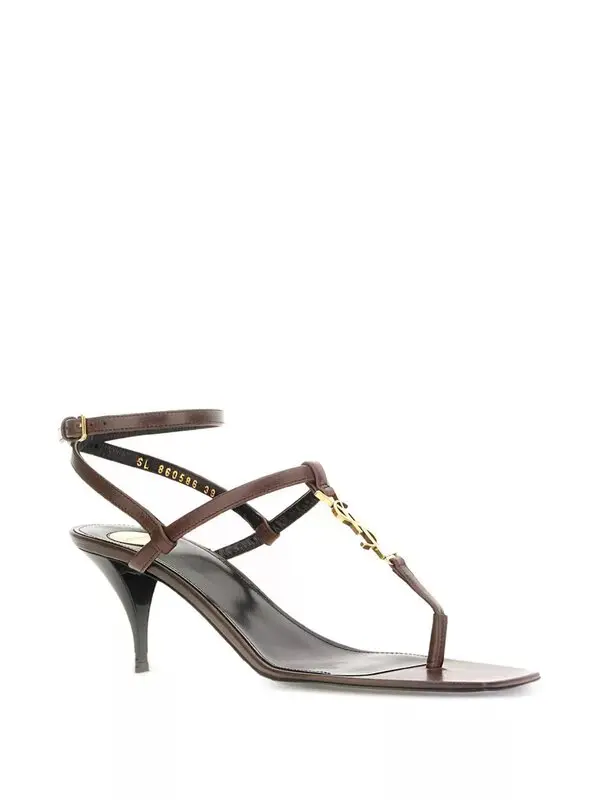 Saint Laurent Heeled Sandals With Logo Detail