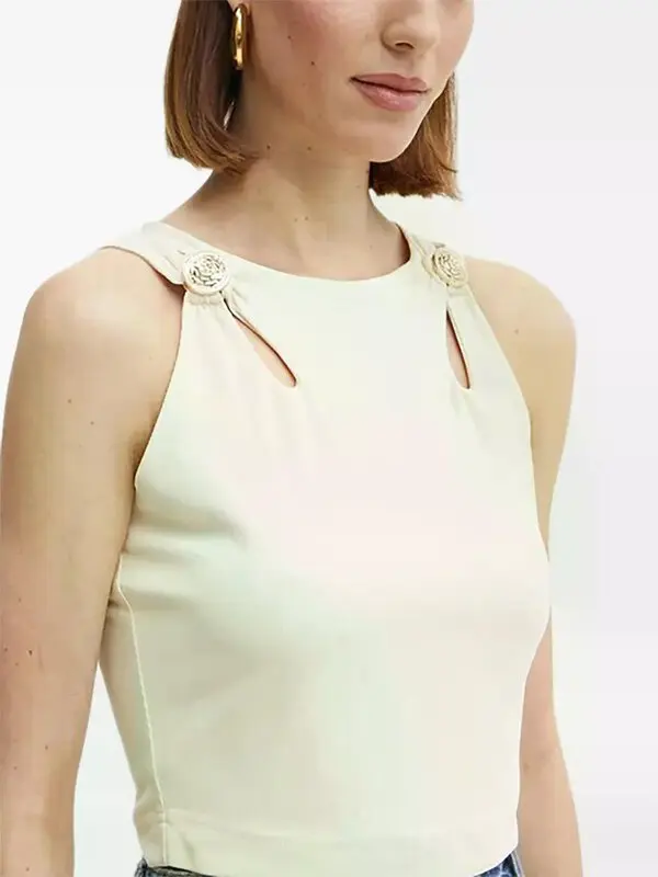 Guess Button-embellished Tank Top