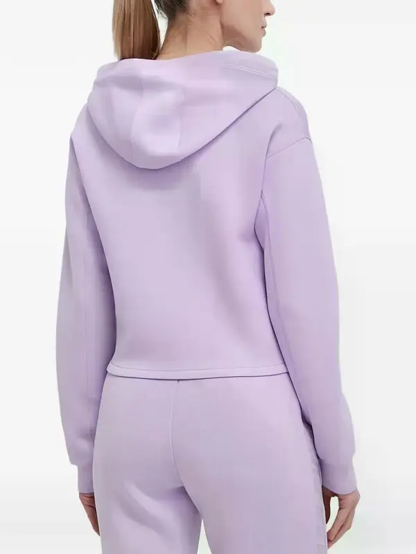Guess Embossed Hooded Sweatshirt - Purple