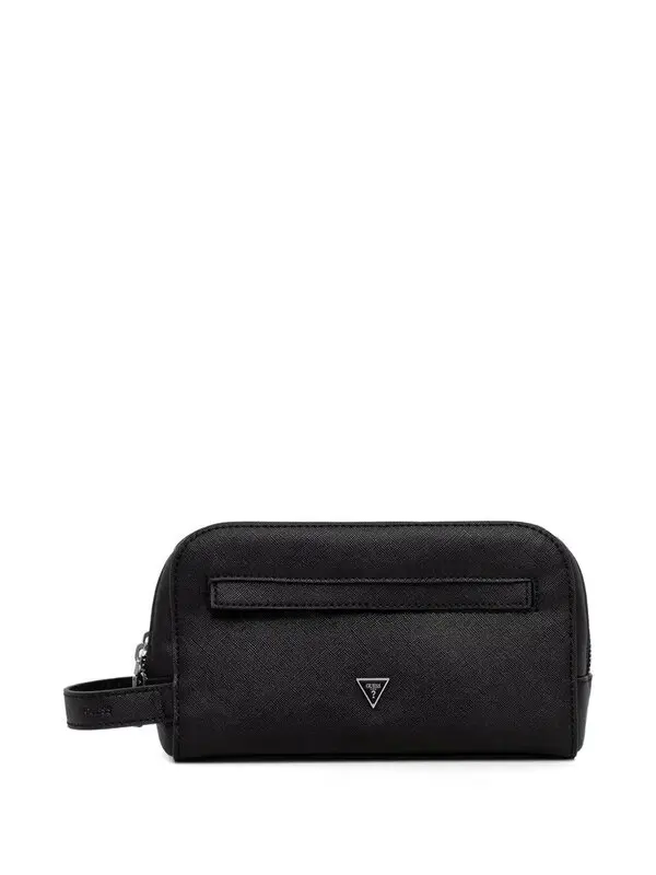 Guess Logo Wash Bag - Black