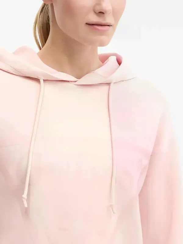Guess Logo Hooded Top - Pink