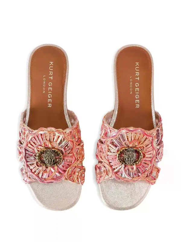 Kurt Geiger Embellished Woven Loafers