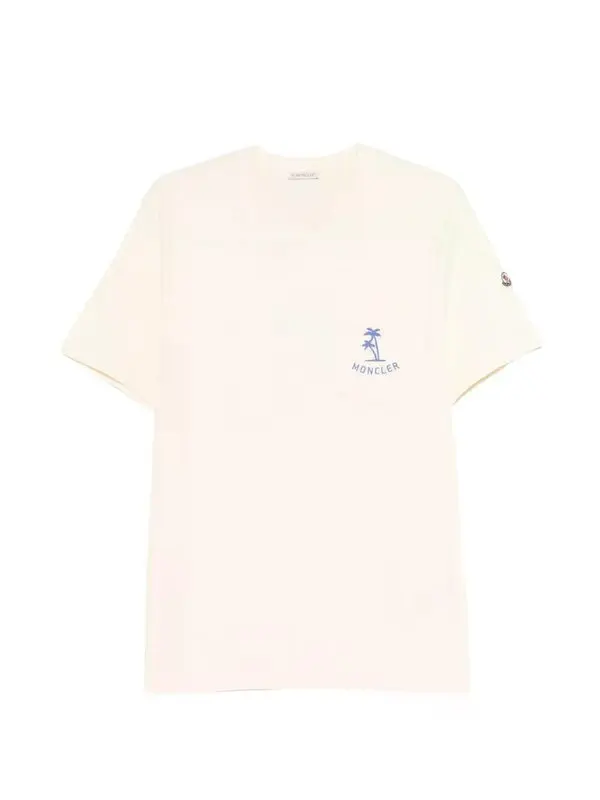 Moncler Pocket Graphic T-shirt - Yellow
