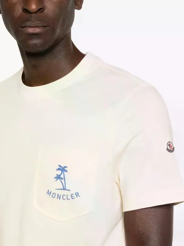 Moncler Pocket Graphic T-shirt - Yellow