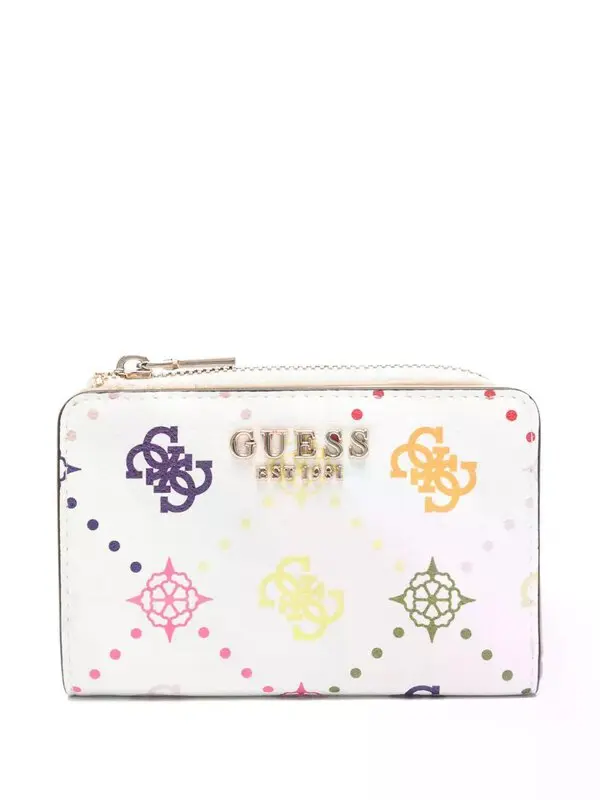 Guess Emelie Patterned Wallet - White