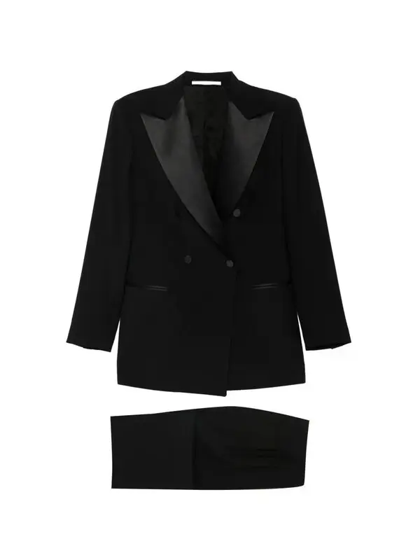 Tagliatore Elenia Double-breasted Suit - Black
