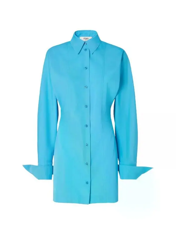 Fendi Buttoned Collared Dress