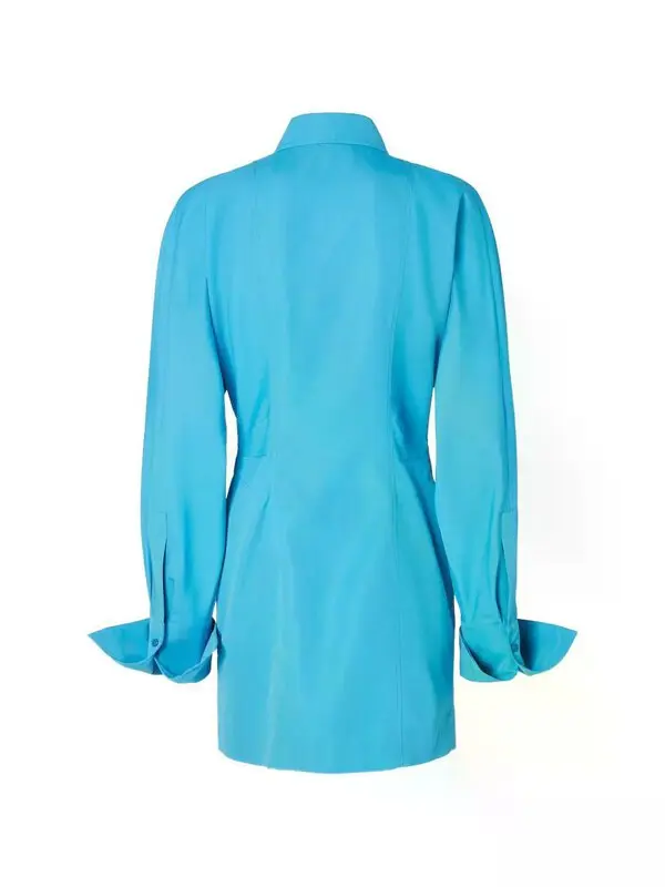 Fendi Buttoned Collared Dress - Blue