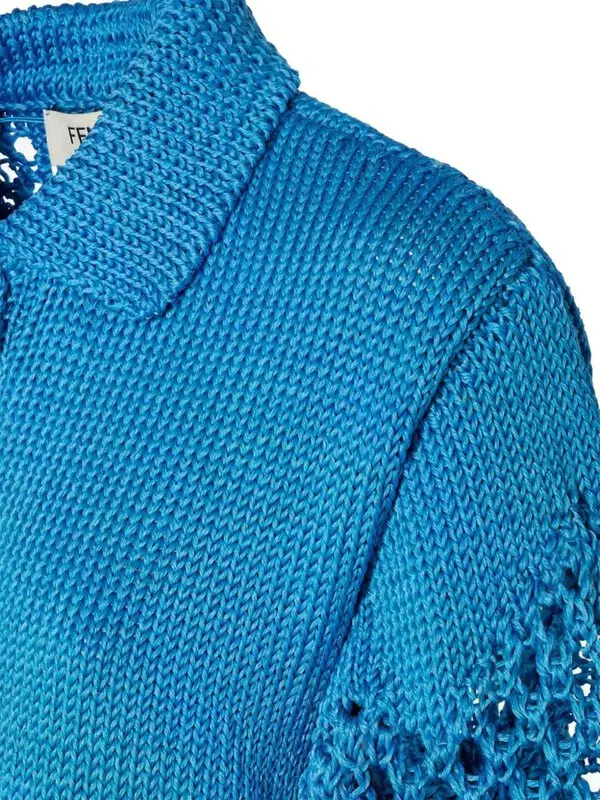 Fendi Knitted Polo Top