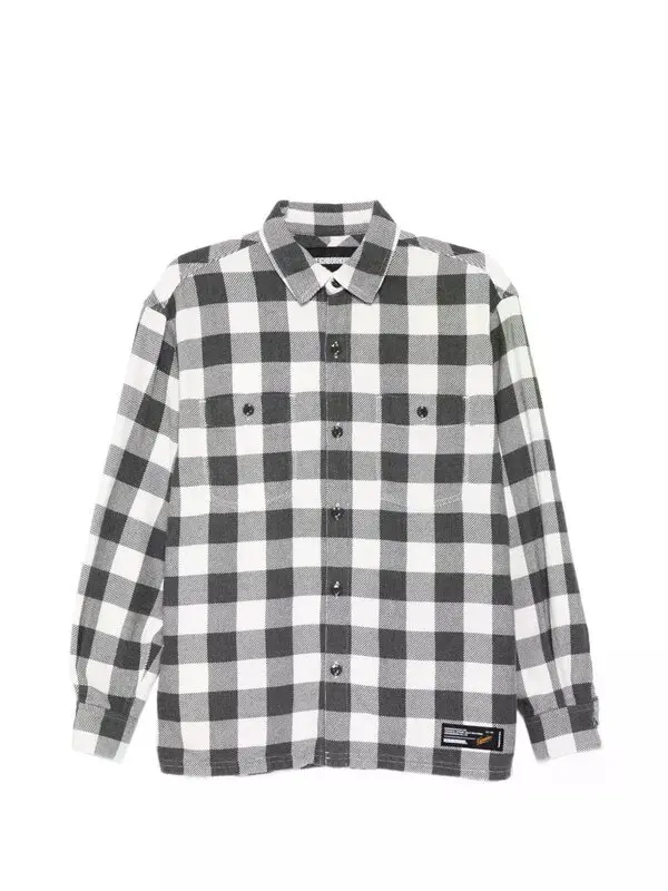 NEIGHBORHOOD Garment Dyed Check Shirt - White
