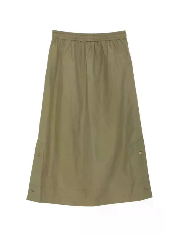 Barbour Elasticated-waistband A-line Skirt - Green