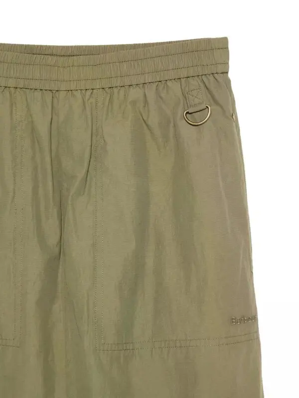 Barbour Elasticated-waistband A-line Skirt - Green