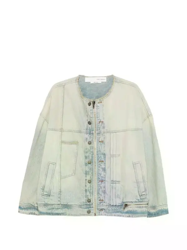 Isabel Benenato Frayed-hem Jacket
