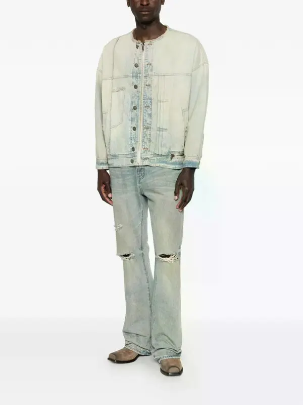 Isabel Benenato Frayed-hem Jacket