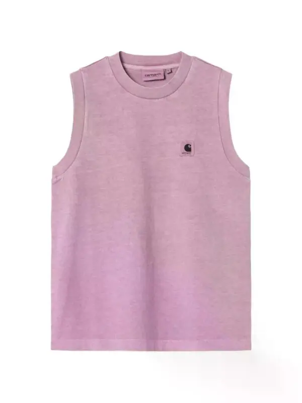 Carhartt Work In Progress Nelson Logo Patch Sleeveless Top - Pink