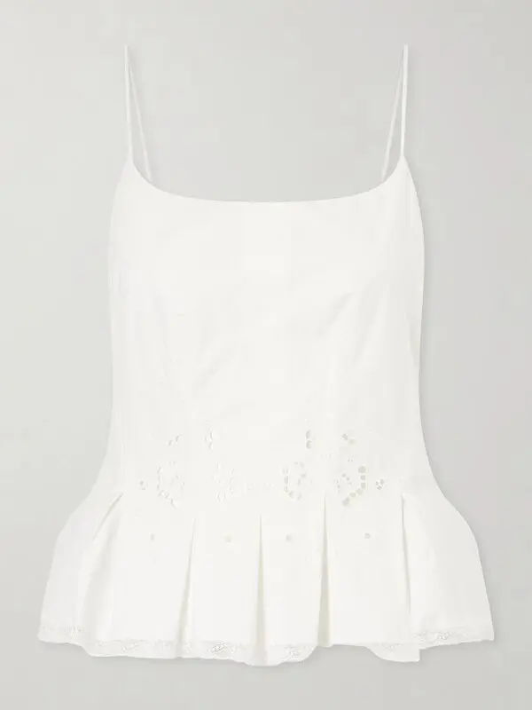 Magda Butrym Crocheted Cotton Corset Top