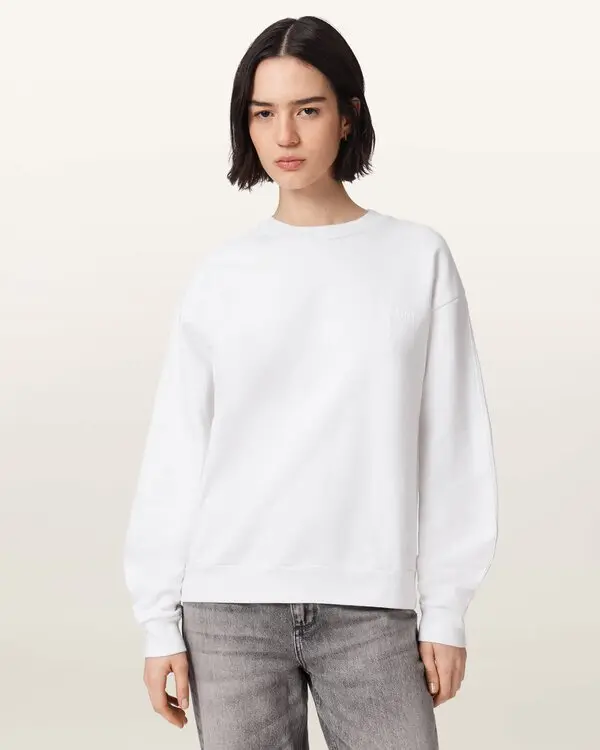 ALLSAINTS Mabel Etta Oversized Sweatshirt - White
