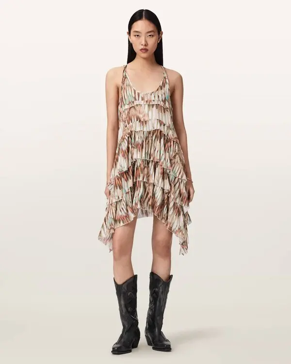 ALLSAINTS Cavalry Sleeveless Mini Dress - Pink