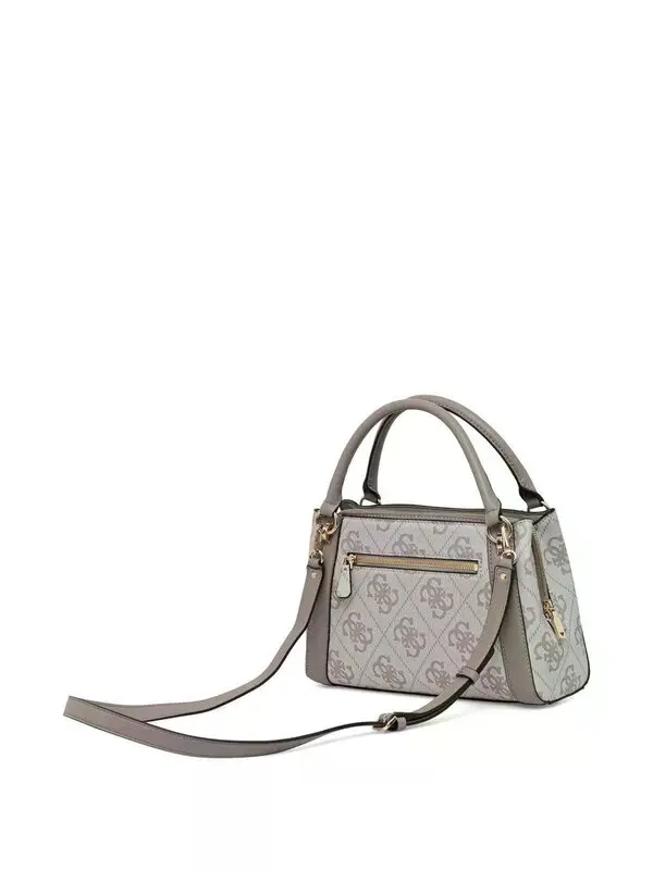 Guess Monogram Pattern Top-handle Bag