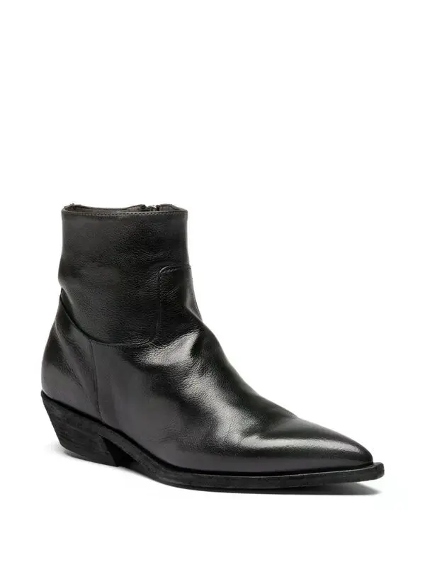 Officine Creative Noelie Dd Pointed-toe Leather Boots