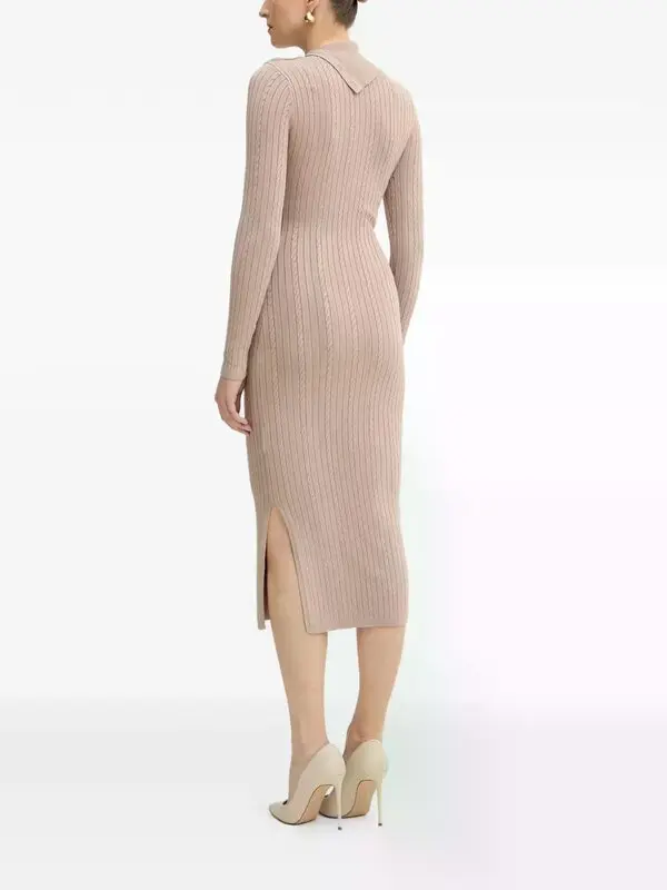 Guess Cable-knit Midi Dress - Neutrals