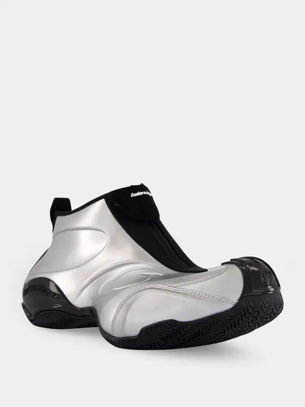 Balenciaga Basketball Sneakers - Silver