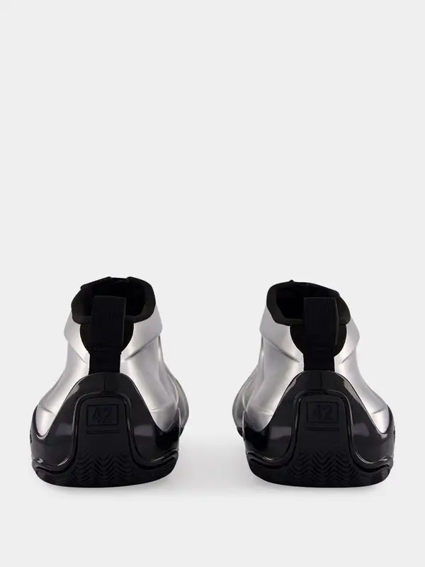Balenciaga Basketball Sneakers - Silver