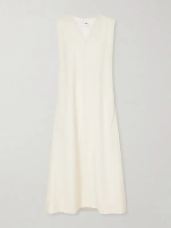 JOSEPH Woven Midi Dress - Neutrals
