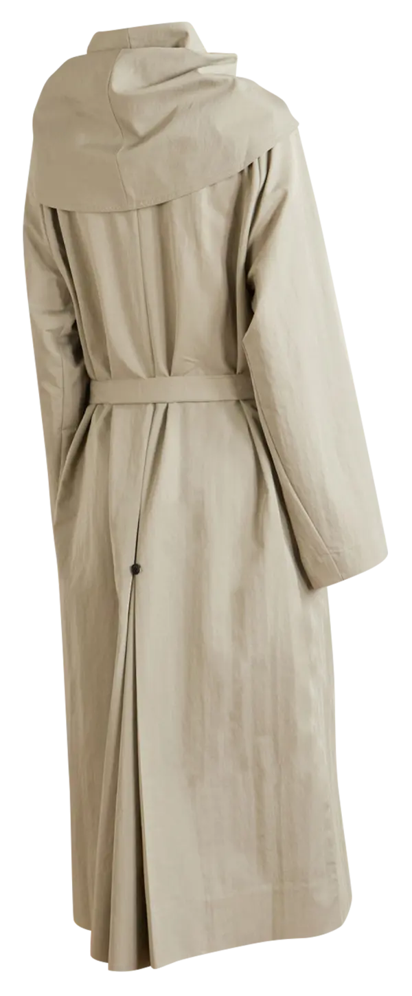 KALLMEYER Dorothy Double-breasted Belted Cotton-blend Trench Coat - Green