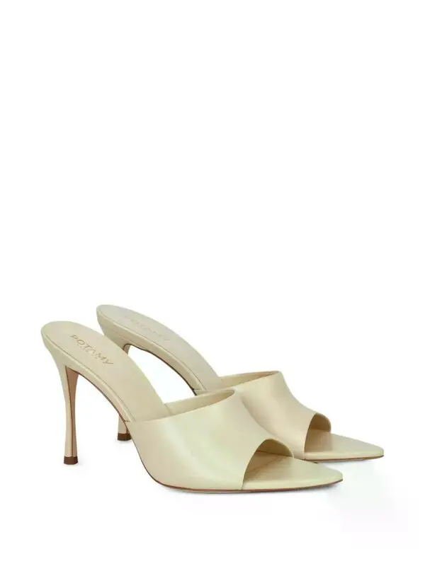 POTAMY Pointed Leather Mules