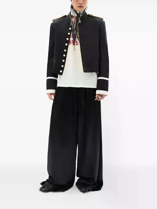 ANN DEMEULEMEESTER Idar Slogan-print T-shirt