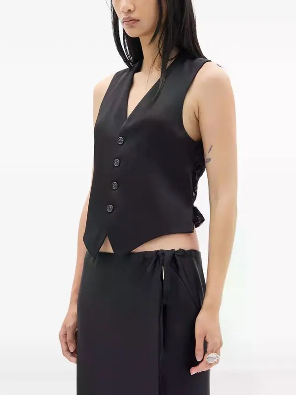 ANN DEMEULEMEESTER Tiuku V-neck Buttoned Waistcoat