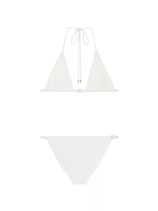 COURREGES Buckle-detail Bikini Set - White