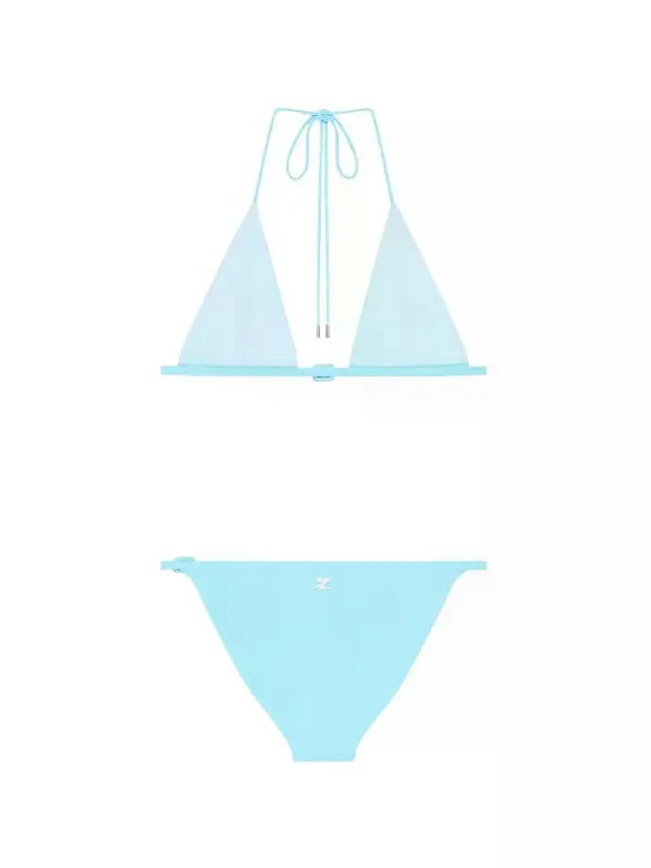COURREGES Buckle-detail Bikini Set - Blue