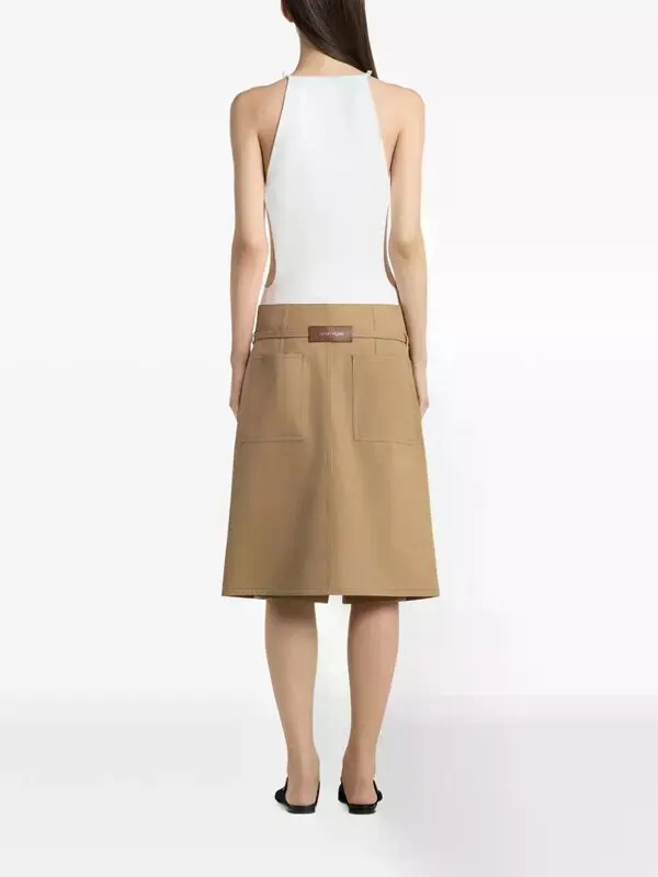 COURREGES Cut-out Halterneck Swimsuit - White