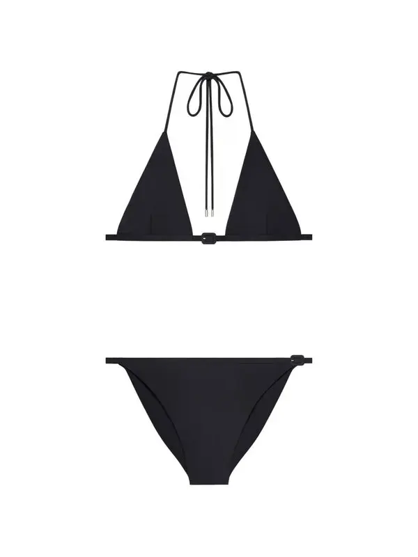 COURREGES Buckle-detail Bikini - Black