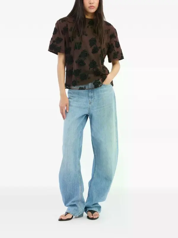 ROTATE BY BIRGER CHRISTENSEN Beaded Oversized Top