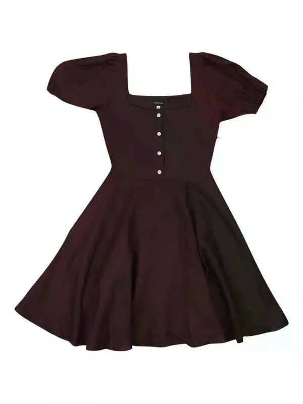 Callipygian Puff-sleeve Mini Dress