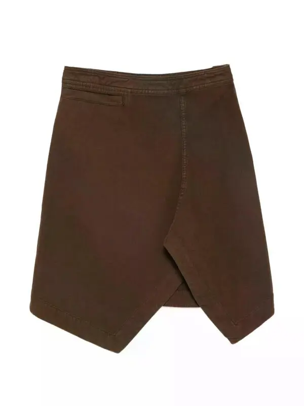 LEMAIRE Asymmetric Skirt - Brown