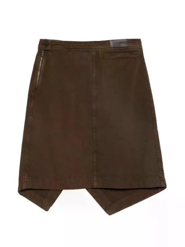 LEMAIRE Asymmetric Skirt - Brown