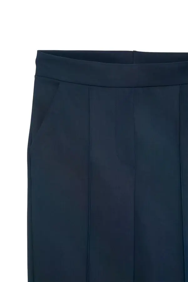 Chiara Boni La Petite Robe Slit-detail Cropped Trousers