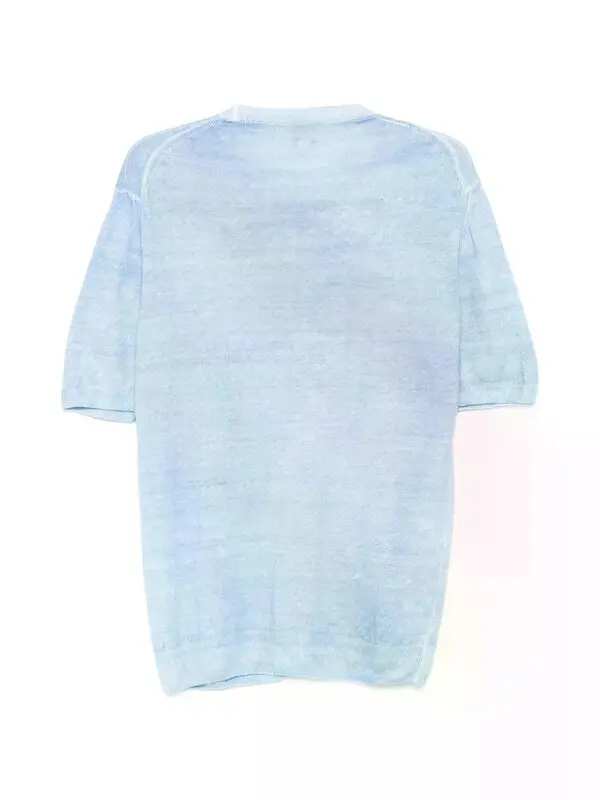 120% Lino Linen Short Sleeve T-shirt