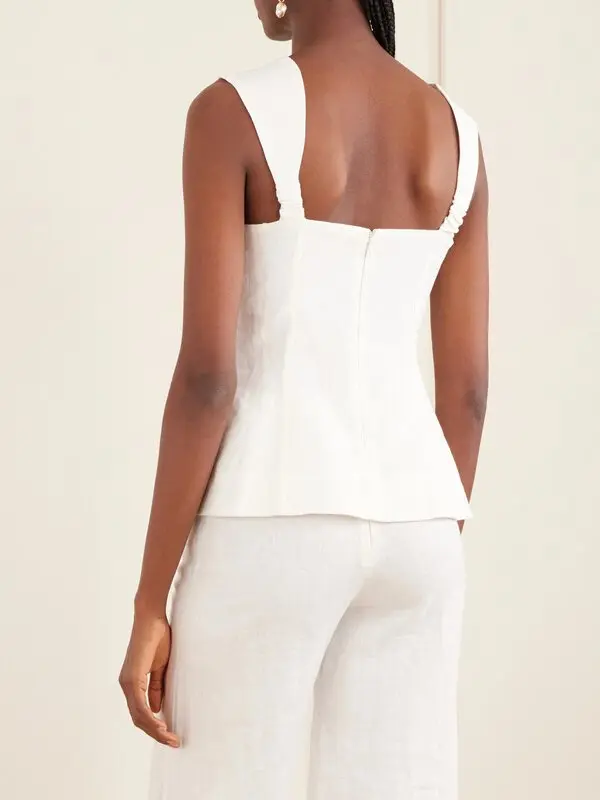 Faithfull The Brand Pallida Linen Top