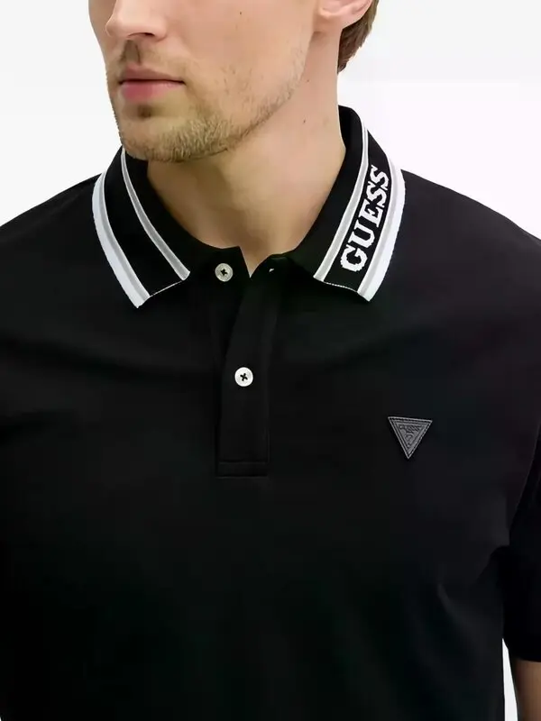 Guess Logo-collar Polo Shirt