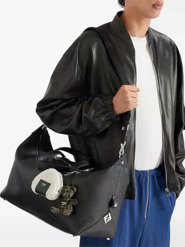 Fendi Lui 45 Leather Duffle Bag - Black