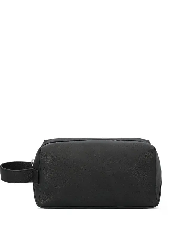 Fendi Lui Leather Wash Bag - Black