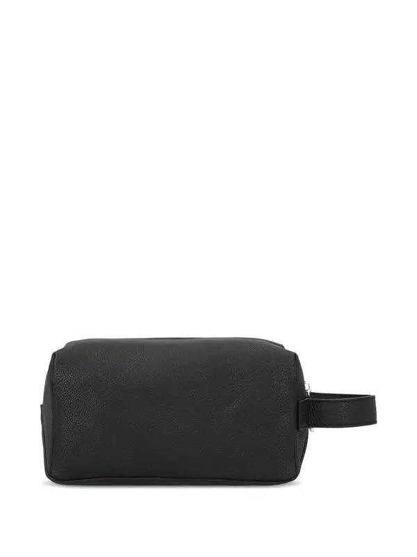 Fendi Lui Leather Wash Bag - Black